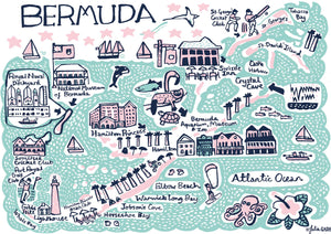 Bermuda Art Print by British Travel Artist Julia Gash