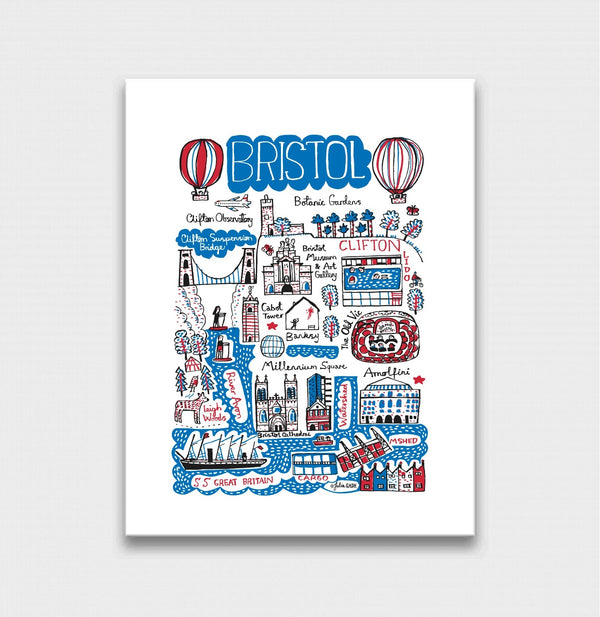 Bristol Art Print by British Travel Artist Julia Gash