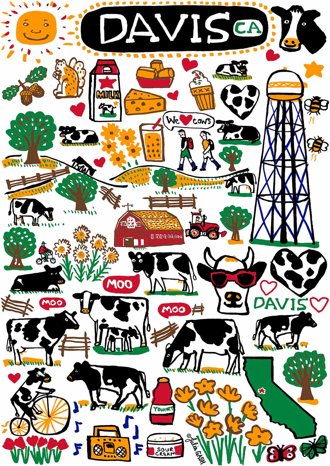 University of California Davis Cows Design