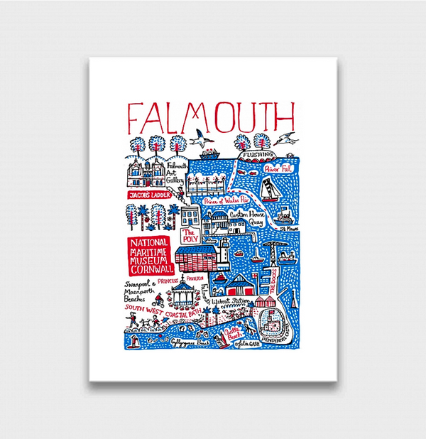 Falmouth Art Print by British Travel Artist Julia Gash