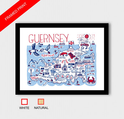 Guernsey Art Print by British Travel Artist Julia Gash