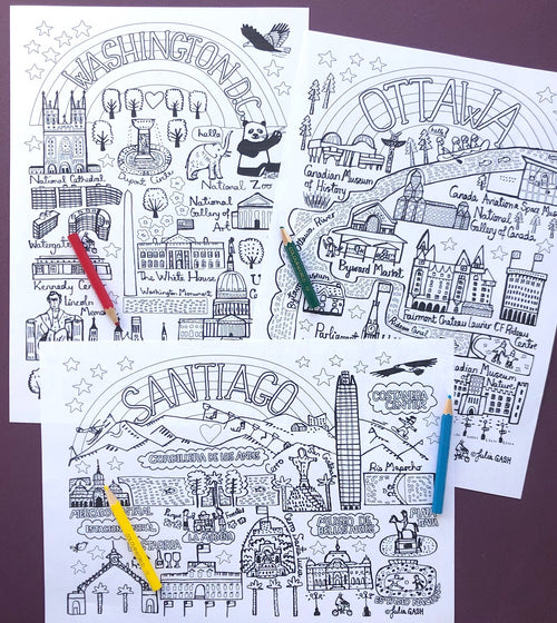 10 Cities That Rule The World - Colouring eBook