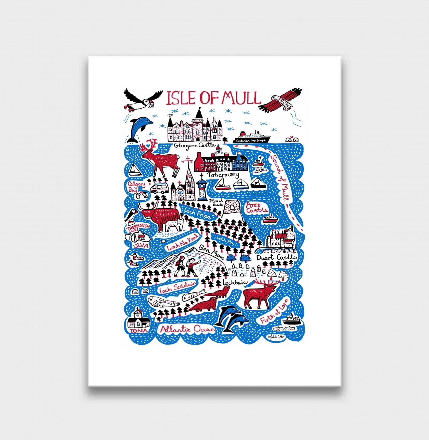 Isle of Mull Art Print by British Travel Artist Julia Gash