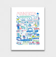 Minnesota Art Print by British Travel Artist Julia Gash