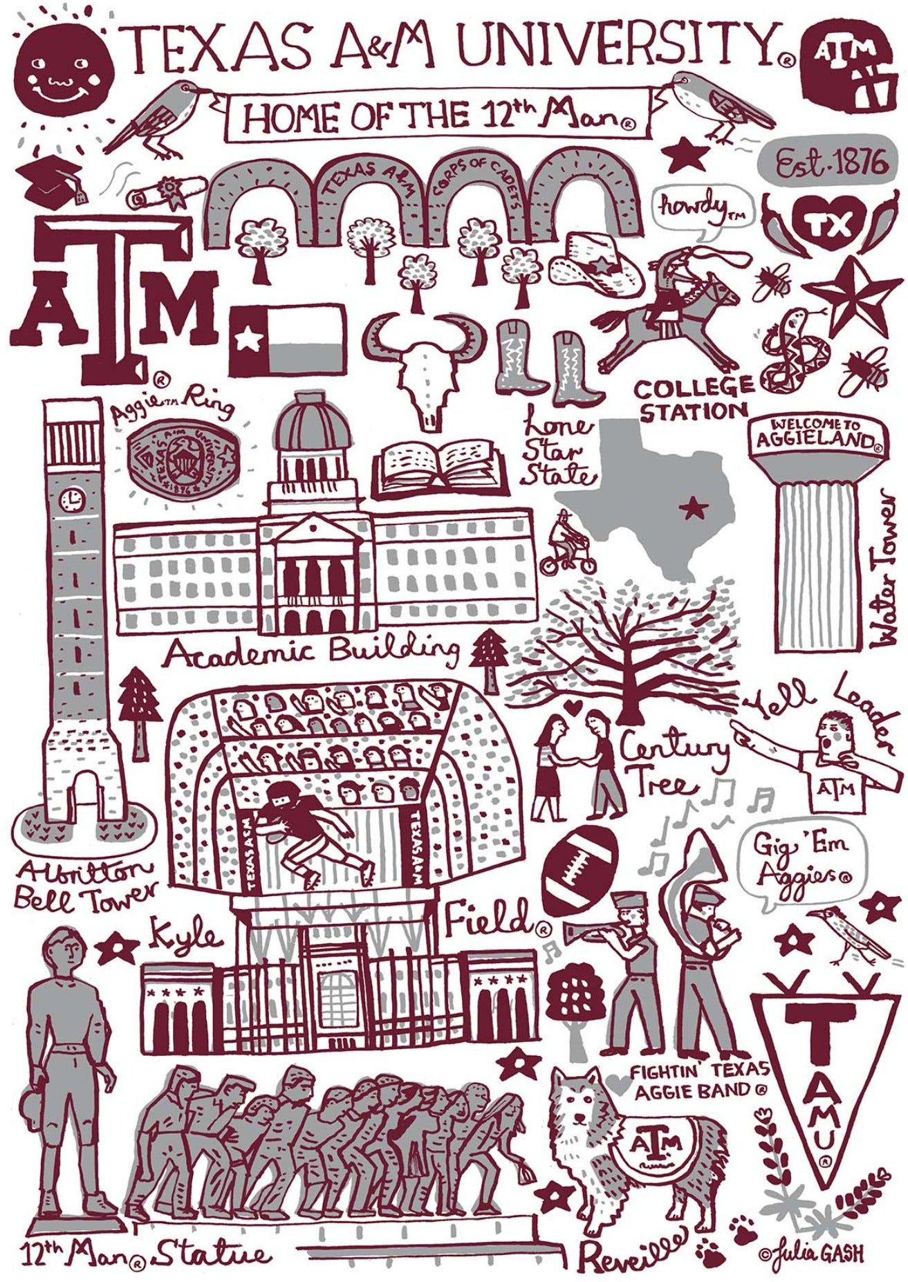 Texas A&M University Design - Julia Gash