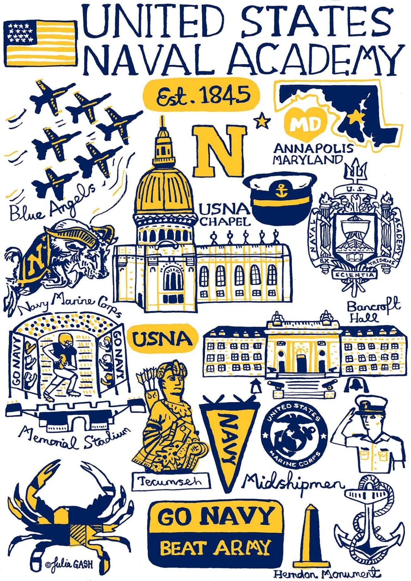 Logotipo Da Usna USNA :: United States Naval Academy